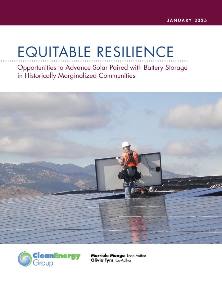 Equitable Resilience: Opportunities to Advance Solar Paired with ...